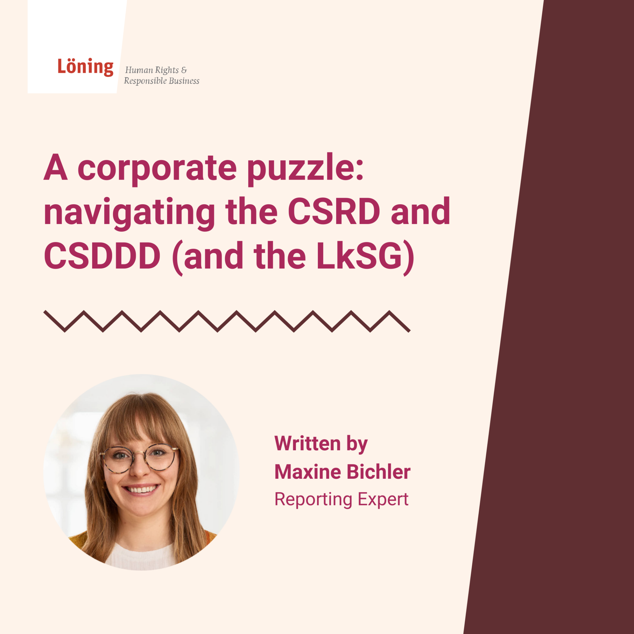 A corporate puzzle: navigating the CSRD and CSDDD (and the LkSG) - Löning - Human Rights and ...