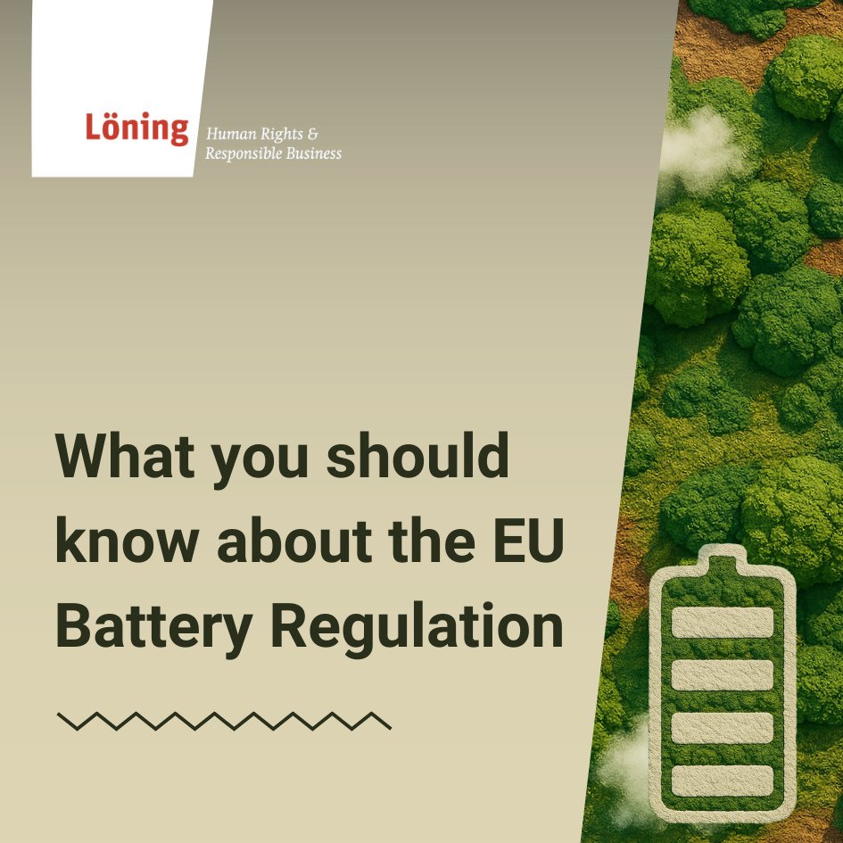 EU Battery Regulation - Löning - Human Rights and Responsible Business