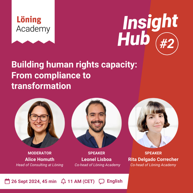 Insight Hub Series #2: Building human rights capacity - from compliance ...