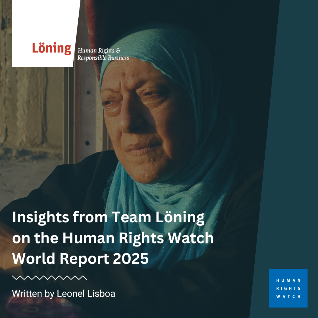 Insights on the Human Rights Watch Report 2025 - Löning - Human Rights ...